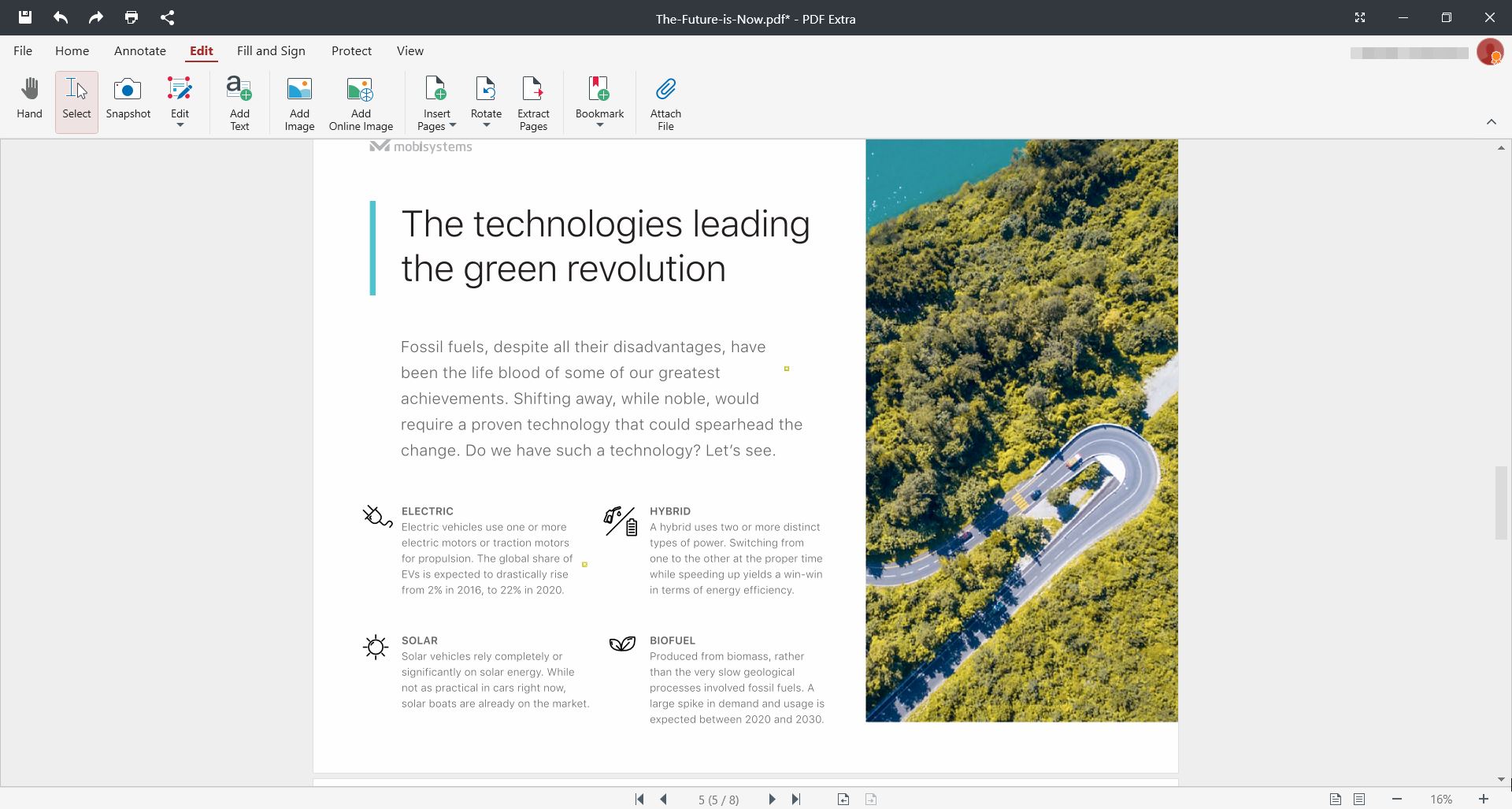 Come modificare il testo PDF in Windows – MobiSystems