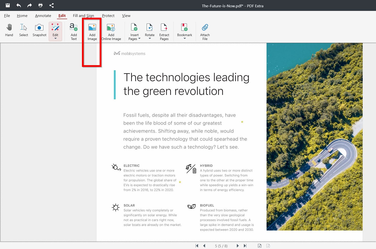 Comment manipuler des images dans un PDF sous Windows – MobiSystems