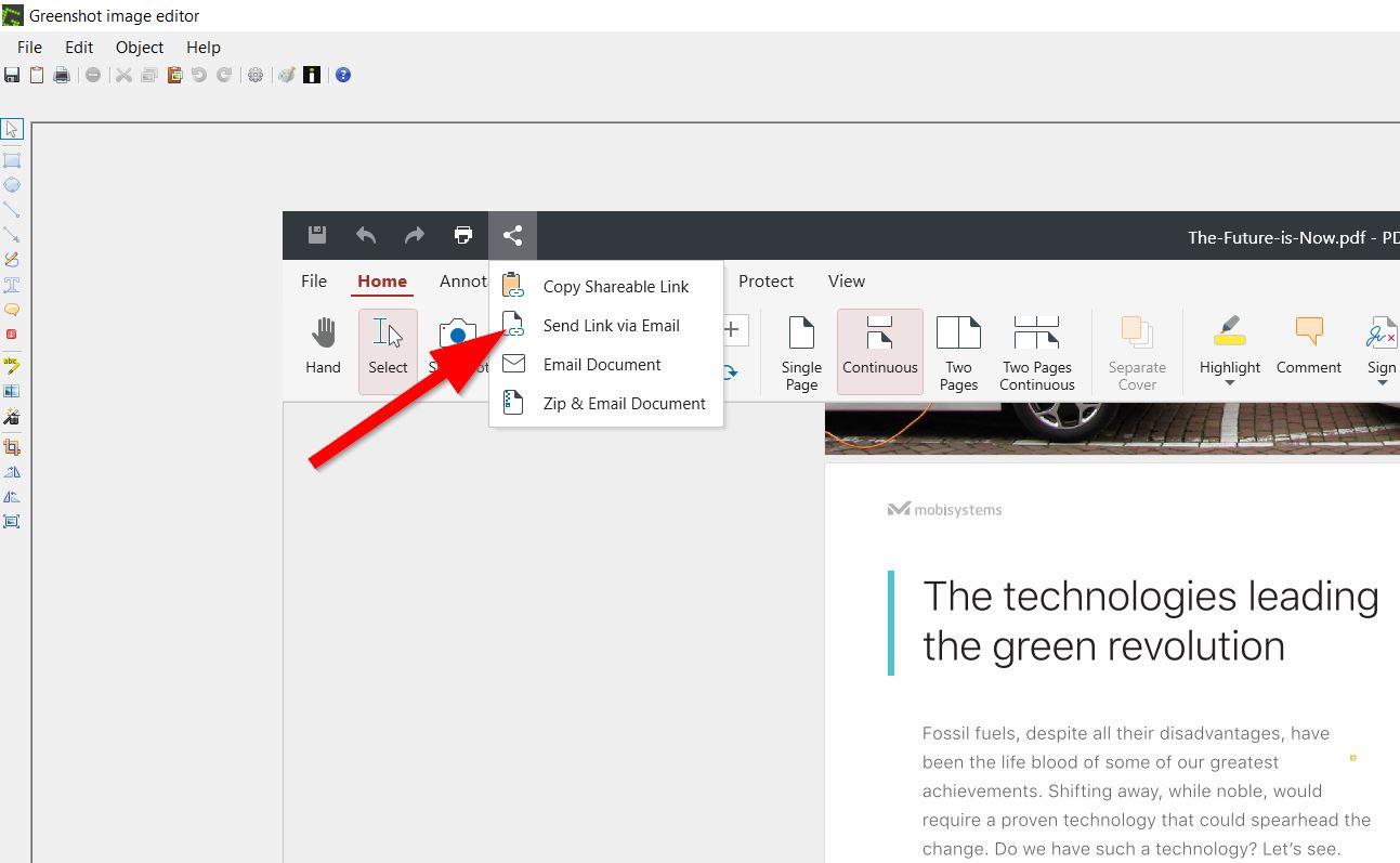 Cómo compartir un PDF en Windows – MobiSystems