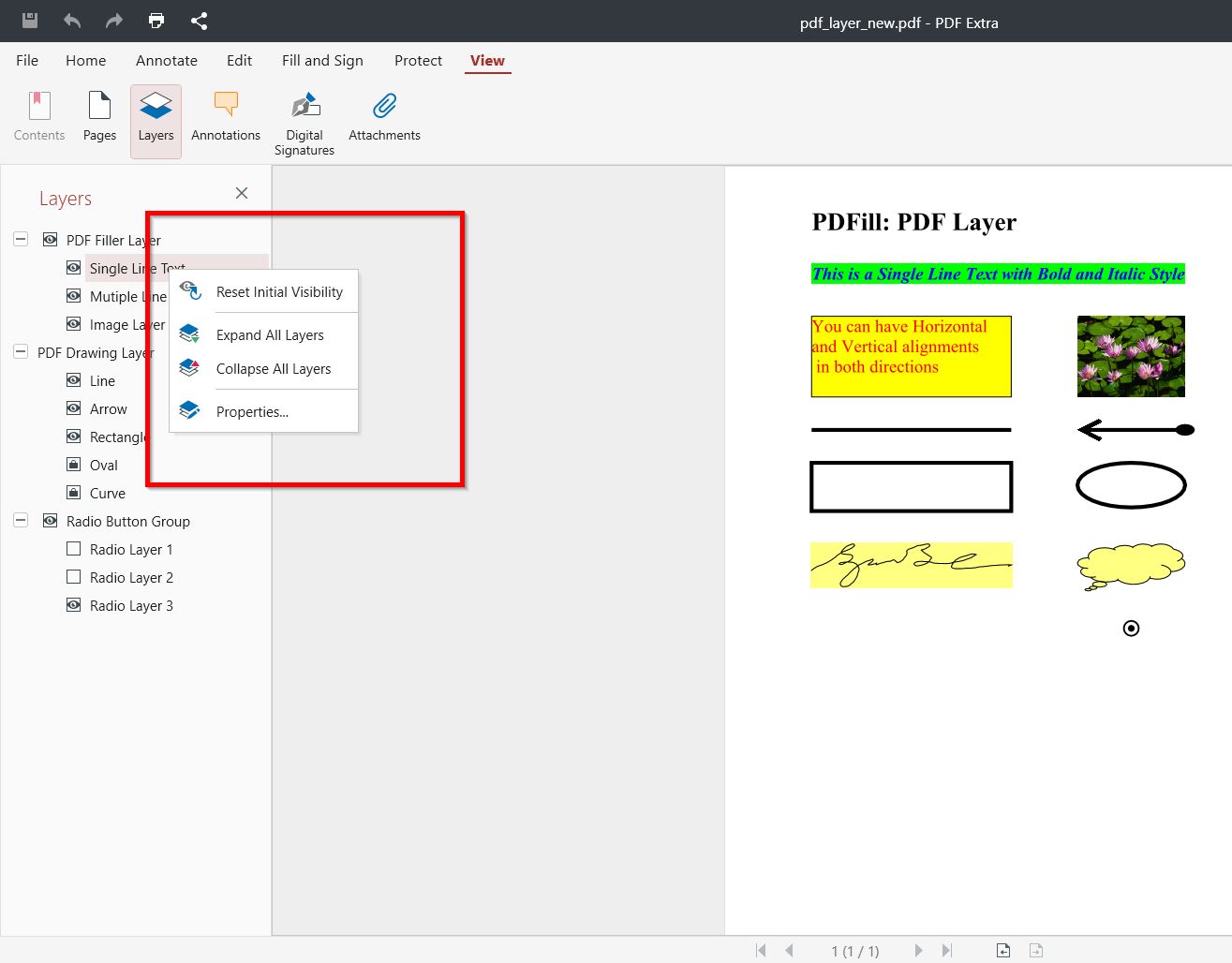 Windows で PDF レイヤーを表示または非表示にする方法 – MobiSystems