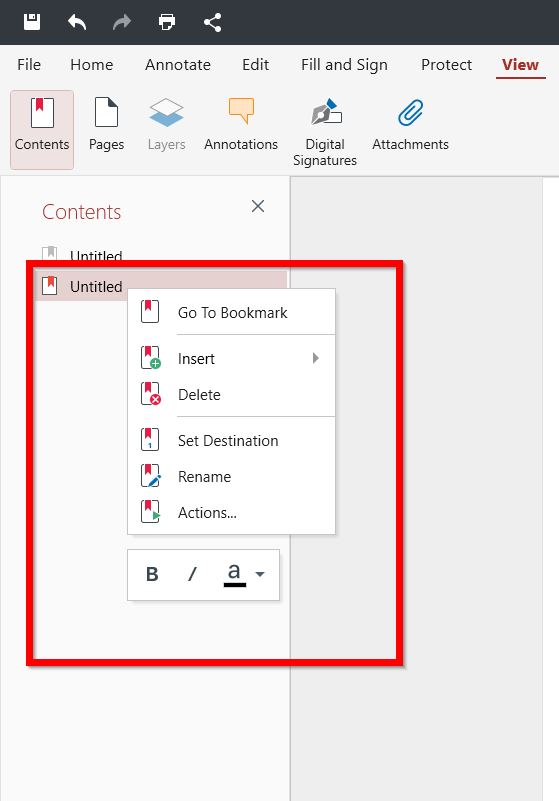 Comment afficher les signets dans un PDF sous Windows – MobiSystems